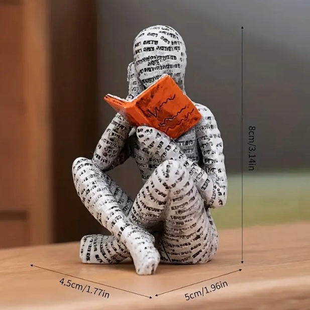 Maryam’s Essential Abstract Reading Scandinavian Style Resin Art Statu